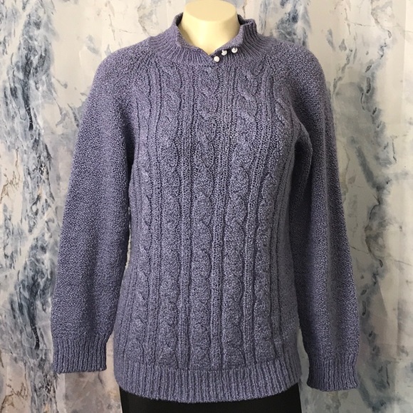 Jennifer Moore | Sweaters | Vintage Jennifer Moore Mock Neck Knit ...